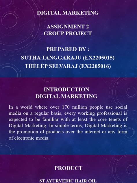 assignment 2 group project pdf digital marketing marketing