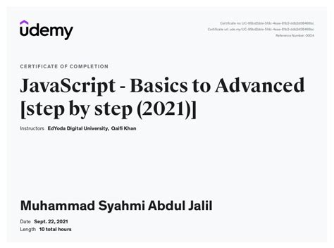Muhammad Syahmi Abdul Jalil On Linkedin Certificateofcompletion