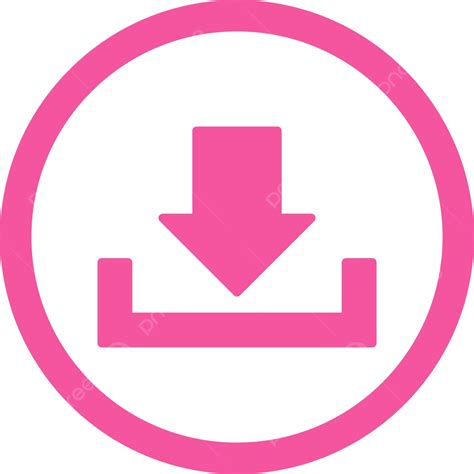 download flat pink color rounded vector icon flat landing put vector