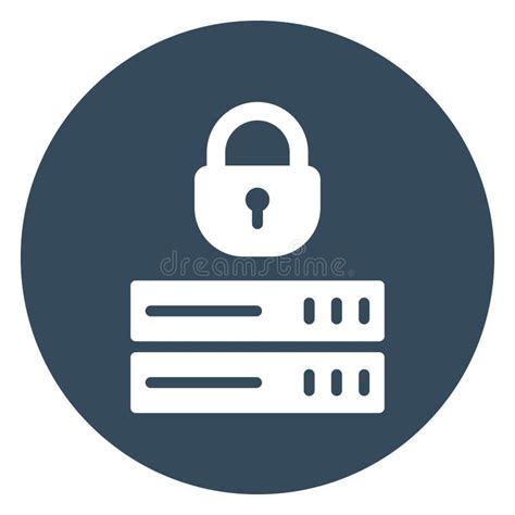 Database Security Isolated Vector Icon Which Can Easily Modify Or Edit