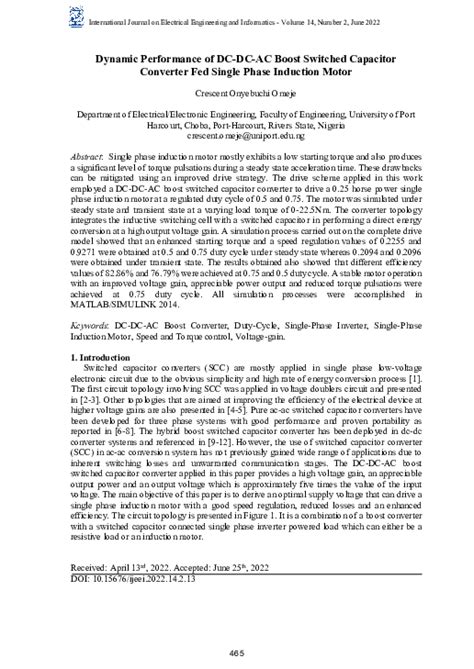 Pdf Dynamic Performance Of Dc Dc Ac Boost Switched Capacitor