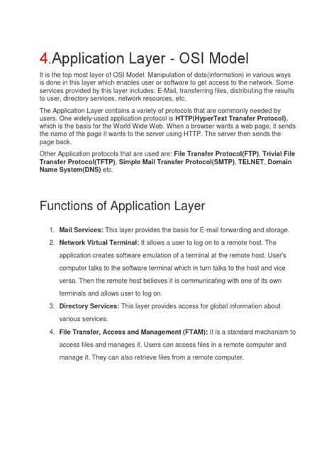 application layer pdf file transfer protocol osi model