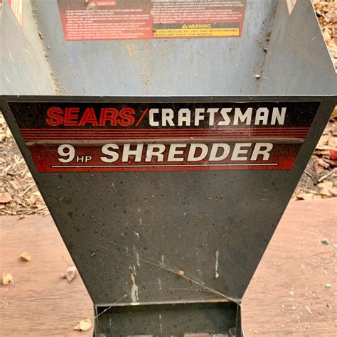 Lot 132 S Sears Craftsman 9 Hp Chipper Shredder Model 247795890