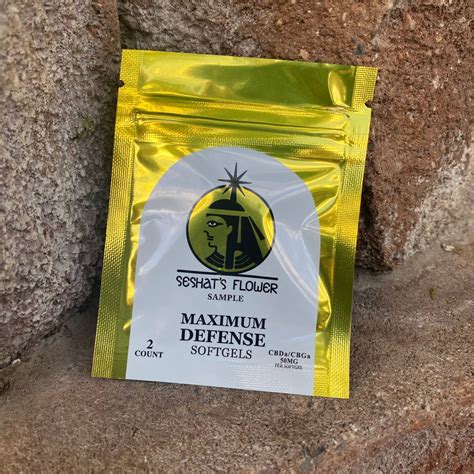 Maximum Defense Cbga Cbda Softgel Capsules Seshats Flower