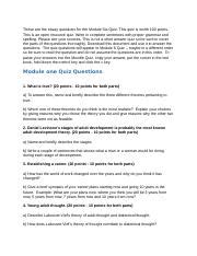 Module Quiz Questions Docx These Are The Essay Questions For The Module Six Quiz This