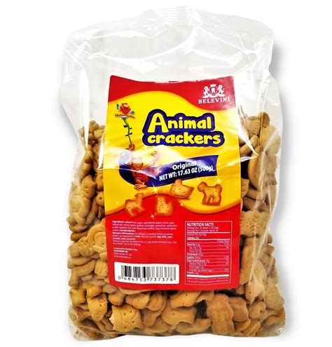 Belevini Animal Crackers Original Flavorful And Delicious 1763oz500