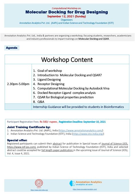 Workshop On Molecular Docking For Drug Designing Rbioinformatics