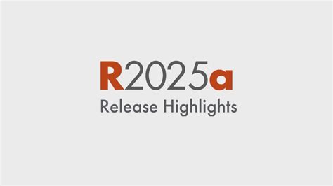 R2025a Release Highlights Matlab