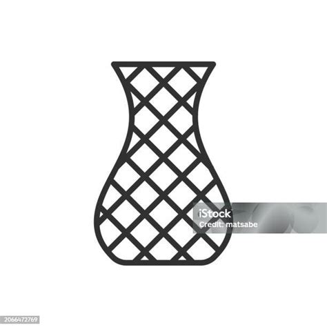 다각형에서 꽃병 선형 아이콘 3d 모델 편집 가능한 획이 있는 선 3차원 형태에 대한 스톡 벡터 아트 및 기타 이미지 3차원 형태 가상현실 개발 Istock