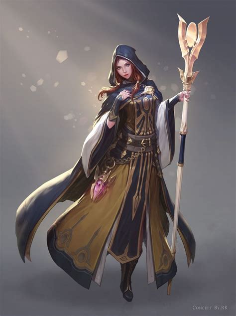 Fantasy Priest Staff Fantasy Cleric Robes Cleric Mage Female Mage