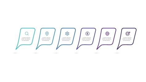 Premium Vector Rectangles Infographic With 6 Steps Options Parts Or