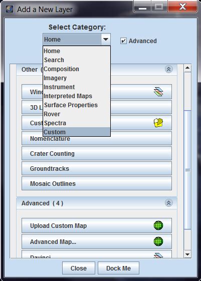 Advancedcustom Maps Jmars Java Mission Planning And Analysis For