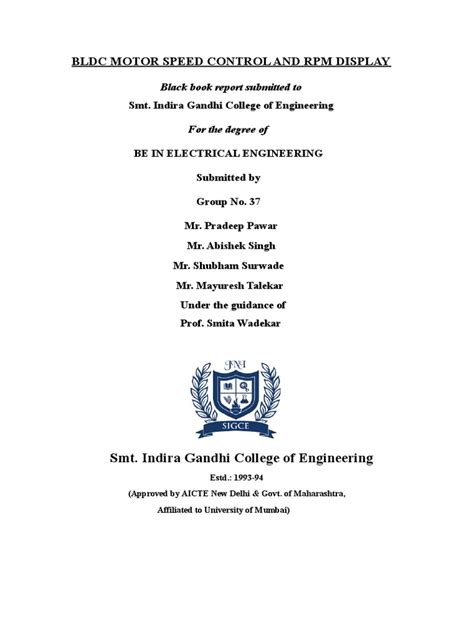 Bldc Motor Speed Control And Rpm Display Pdf Resistor Light
