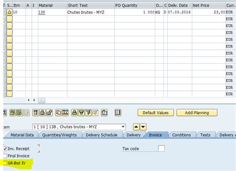 Solved Po And Iv Gr Based Iv Sap Community
