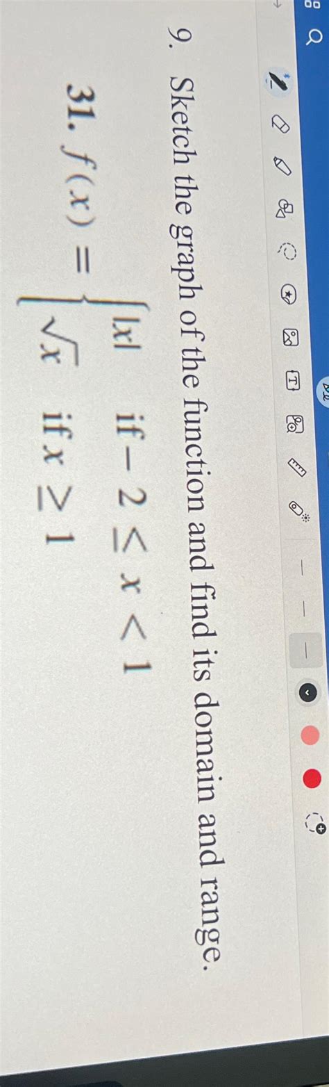solved sketch the graph of the function and find its domain