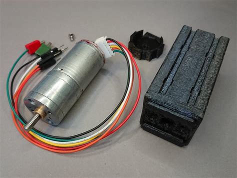 Geared Dc Encoder Motor Enclosure For Fischertechnik By Juh Download Free Stl Model