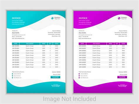 Minimal Invoice Layout Behance