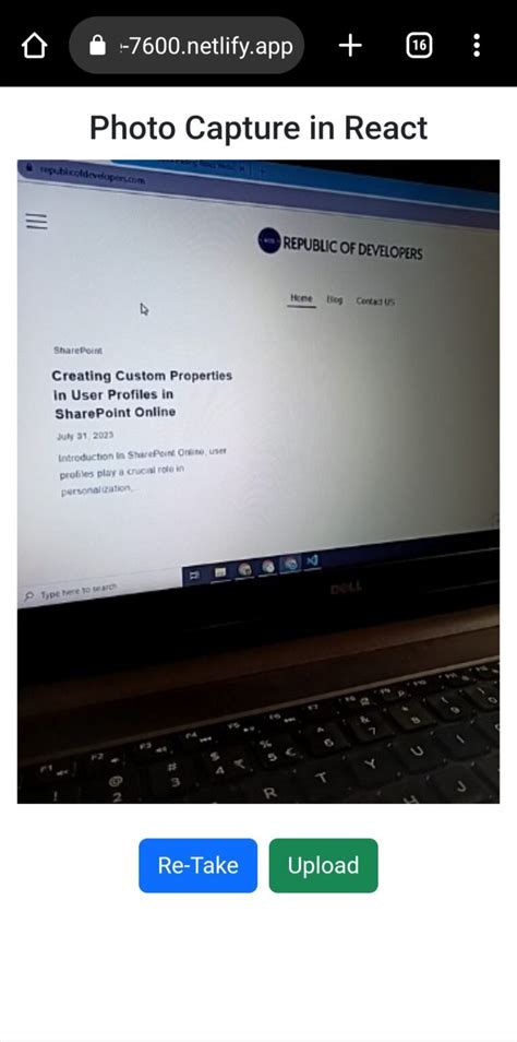 Capture Photos In React Js A Simple Tutorial Republic Of Developers