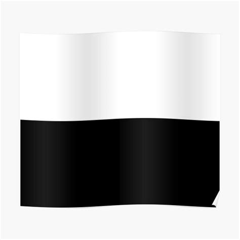 Horizontal Half Black Half White Poster For Sale By Eleveneleven