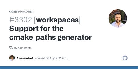 Workspaces Support For The Cmakepaths Generator · Issue 3302