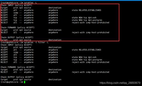 iptables查询方式 iptables t filter l csdn博客
