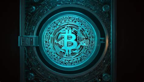 Futuristic Bitcoin Digital Circuitry Design Stock Image Image Of