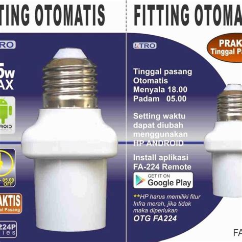 Jual Fitting Lampu Otomatis Berdasarkan Waktu Saklar Waktu Saklar