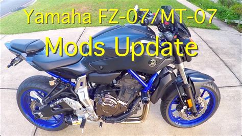 Yamaha Fz 07 Mods Mod Update After 6 Weeks On My Fz07 Mt07 Youtube