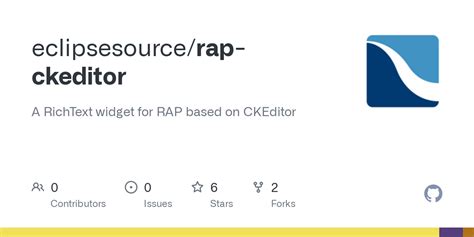 GitHub Eclipsesource Rap Ckeditor A RichText Widget For RAP Based On CKEditor