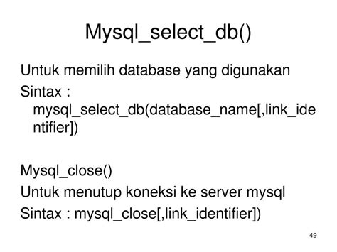 PPT Database MySQL PowerPoint Presentation Free Download ID 5610785