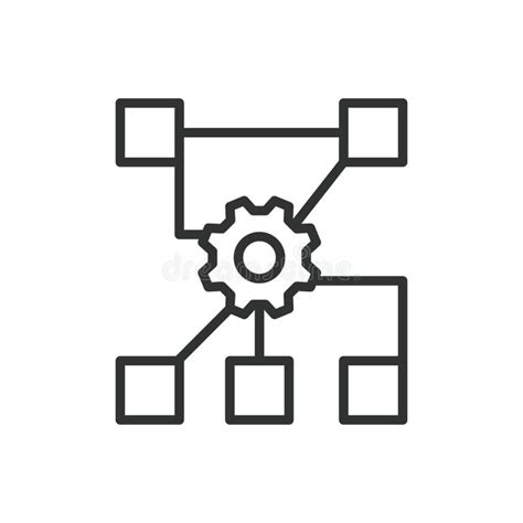 Workflow Icon In Line Design Workflow Process Task Flow