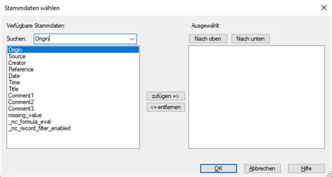 dateneditor erzeuge stammdaten tabelle — uniplot dokumentation