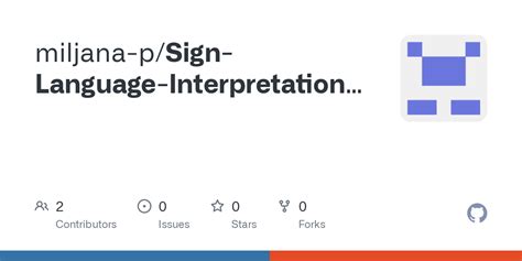 Github Miljana P Sign Language Interpretation Web App