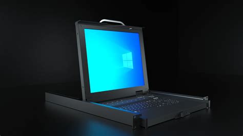 rack mount lcd kvm console platform multiple route kvm switch 17 inch 1