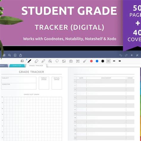 Digital Class Grade Tracker For Goodnotes Notability Teacher Etsy