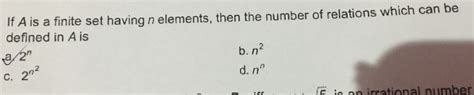 It Is The Question Of Relation And Functionrelation And Function