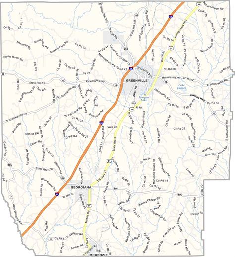 Jackson County Map Alabama Us County Maps