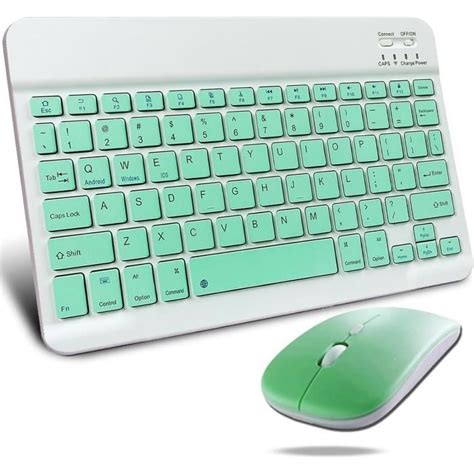 Clavier Souris Sans Fil Clavier Bluetooth Ultra Fins Rechargeable Souris Clic Silencieux Dpi