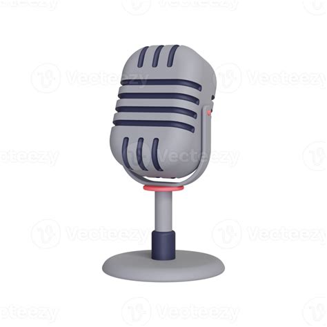 3d Microphone Icon 10871682 Png