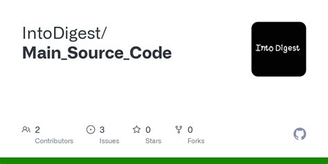 Github Intodigestmainsourcecode