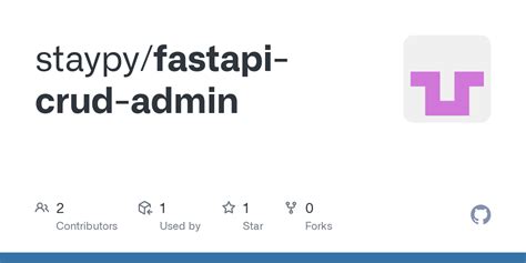 Pull Requests · Staypyfastapi Crud Admin · Github