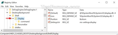 Remove Display Settings From Desktop Context Menu In Windows 10 Tutorials
