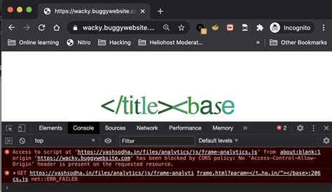 bugpoc “wacky xss challenge” writeup hackademic