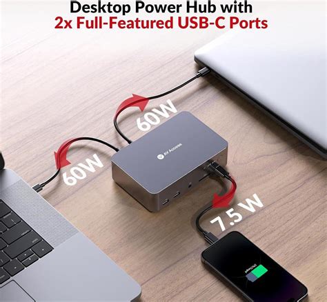 V AV Access IDock C USB C KVM Switch Docking Station For Laptops K Dual Monitor EDID