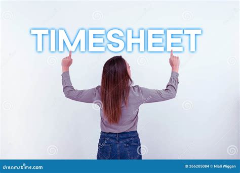Conceptual Caption Timesheet Business Showcase Graphical Representation Of Period Time On Which