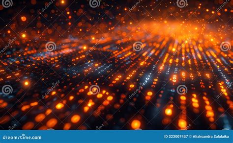 background with glowing binary code representing digital technology