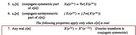 Solved 5 Xe N Conjugate Symmetric Part Xrejωre Xejω
