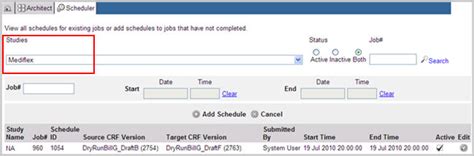 Schedule Migration