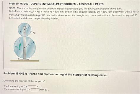 solved problem 16 043 ﻿dependent multi part problem