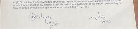 Solved 4 2 On Each Of The Following Two Structures A